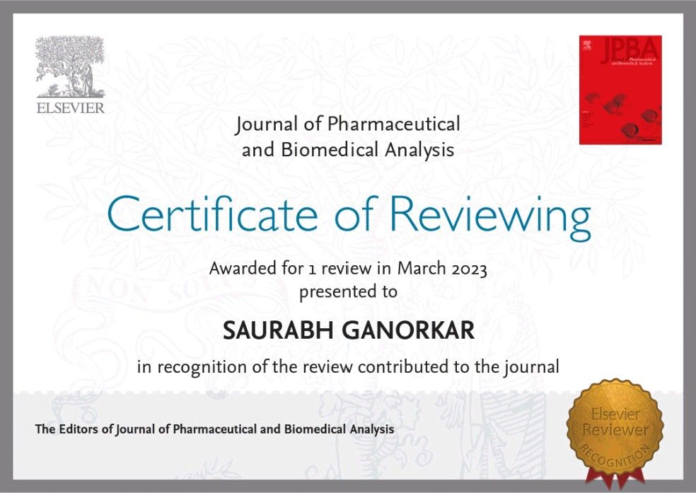 Dr. Saurabh B. Ganorkar on LinkedIn: #reviewer #journal | 46 comments Dr. Saurabh B. Ganorkar on LinkedIn: #reviewer #journal | 46 comments
