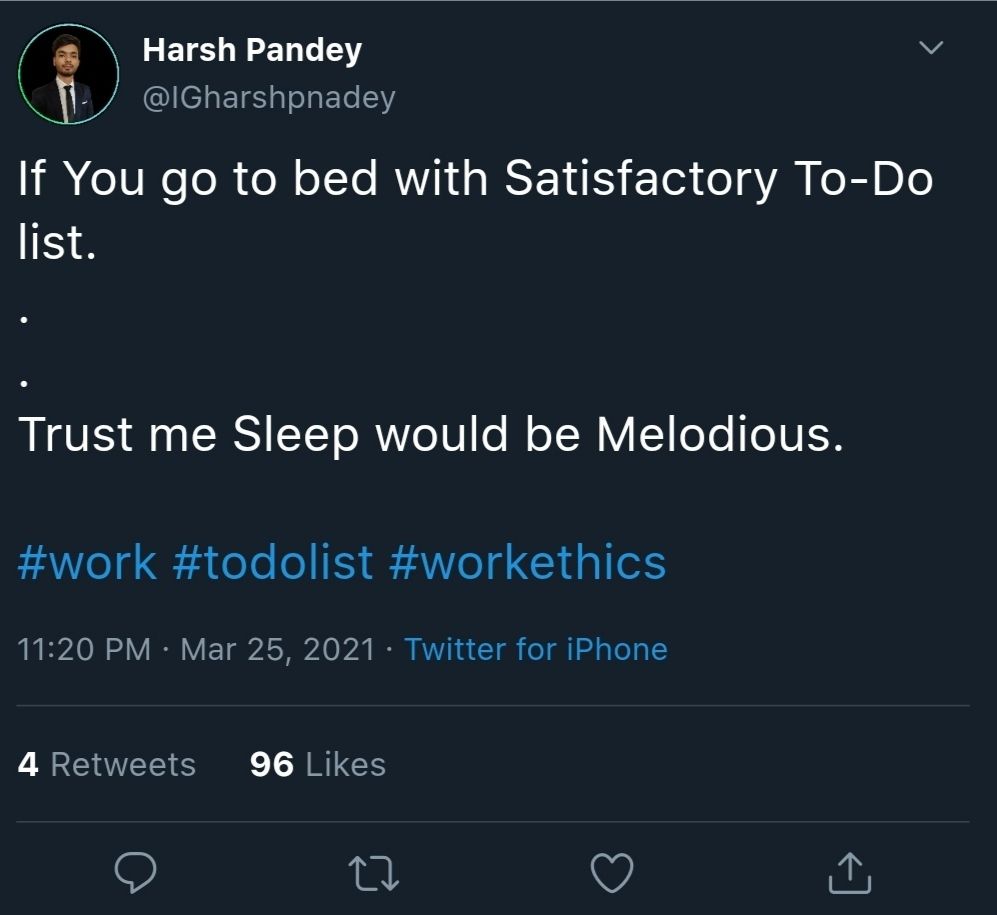 Harsh Pandey on LinkedIn: #suvichar #work Harsh Pandey on LinkedIn: #suvichar #work