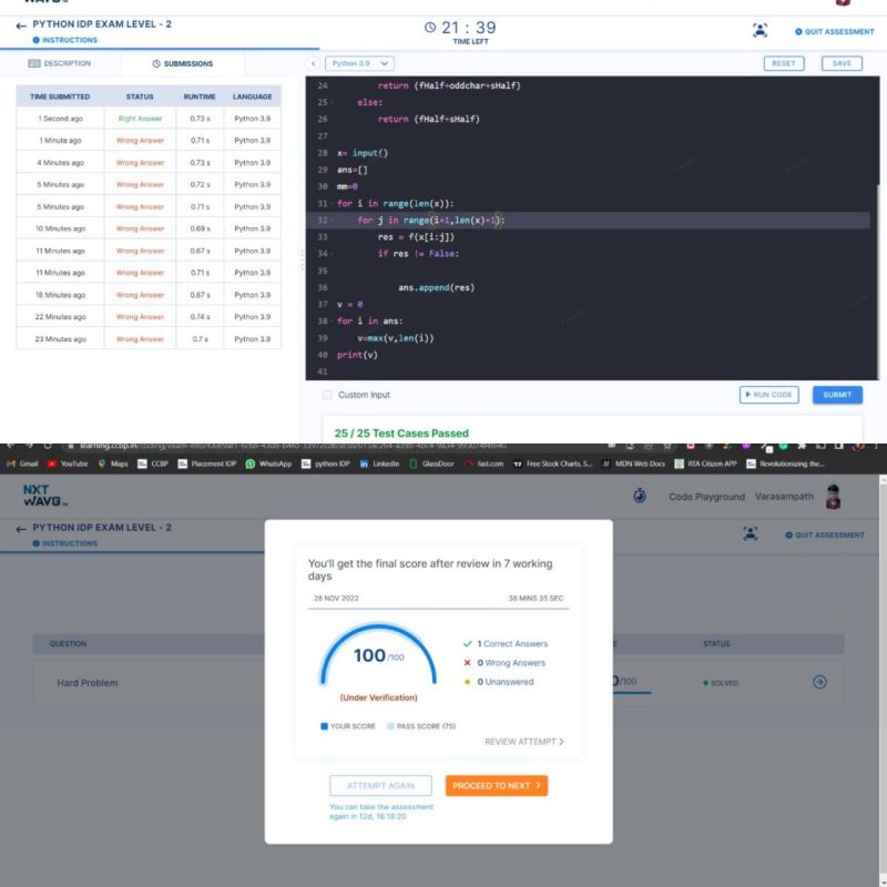 VaraSampath Borra on LinkedIn: #secondattempt #pythonidp #nxtwave # ... VaraSampath Borra on LinkedIn: #secondattempt #pythonidp #nxtwave # ...