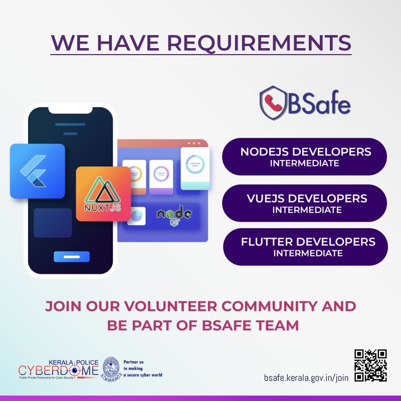 BSafe by Cyberdome on LinkedIn: #nodejs #flutter #android #keralapolice ... BSafe by Cyberdome on LinkedIn: #nodejs #flutter #android #keralapolice ...