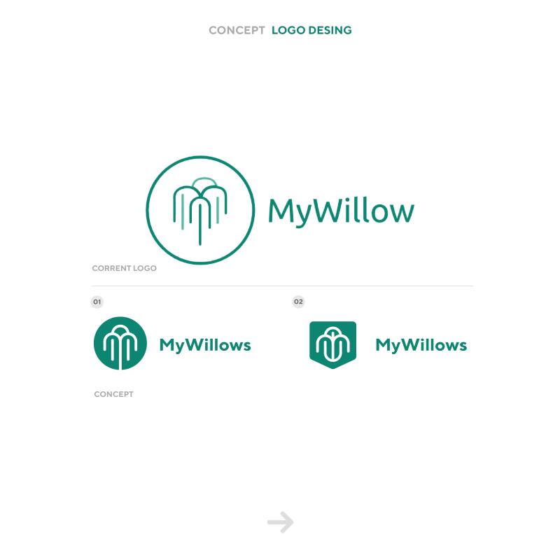 Concept logo design for MyWillow | Sohrab Ansari Concept logo design for MyWillow | Sohrab Ansari