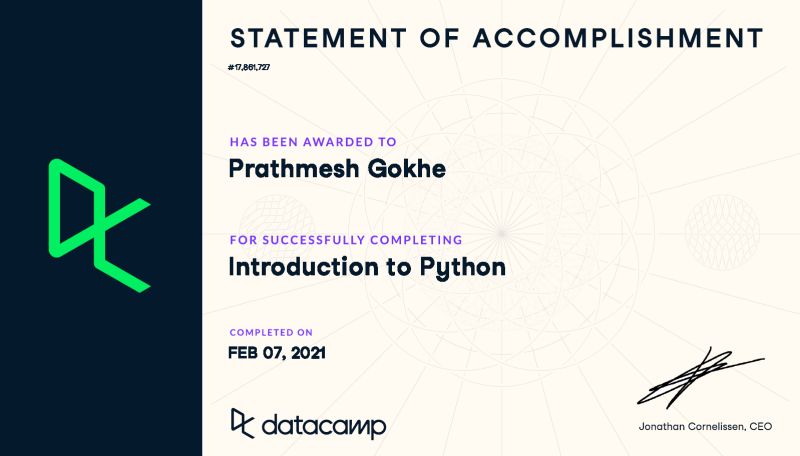 Prathmesh Gokhe on LinkedIn: Beginning...!! Prathmesh Gokhe on LinkedIn: Beginning...!!