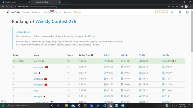 Debojyoti Mandal on LinkedIn: #coding #competitiveprogramming #leetcode Debojyoti Mandal on LinkedIn: #coding #competitiveprogramming #leetcode