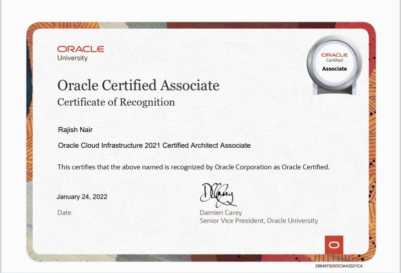 Rajish Nair on LinkedIn: #oci #cloudarchitecture Rajish Nair on LinkedIn: #oci #cloudarchitecture