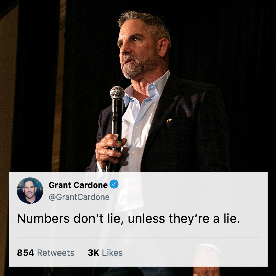 Numbers don’t lie, people lie. You need to know your numbers or metrics ... Numbers don’t lie, people lie. You need to know your numbers or metrics ...
