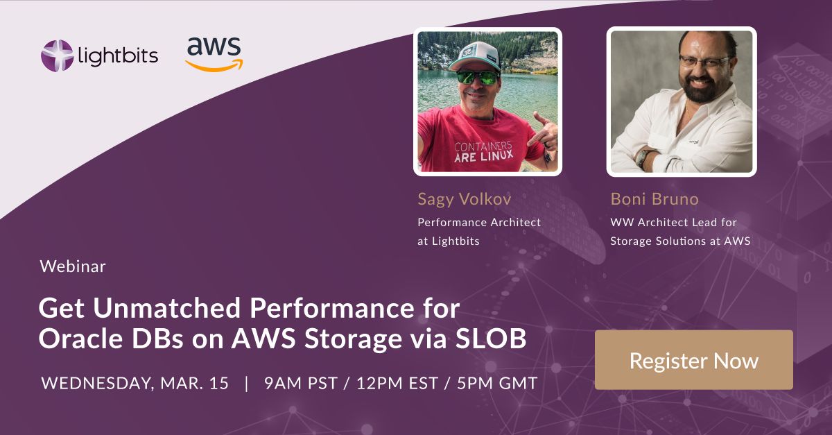 Lightbits Labs on LinkedIn: #oracle #aws #cloudstorage #slob Lightbits Labs on LinkedIn: #oracle #aws #cloudstorage #slob