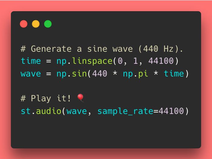Streamlit on LinkedIn: #python #audio #numpy Streamlit on LinkedIn: #python #audio #numpy
