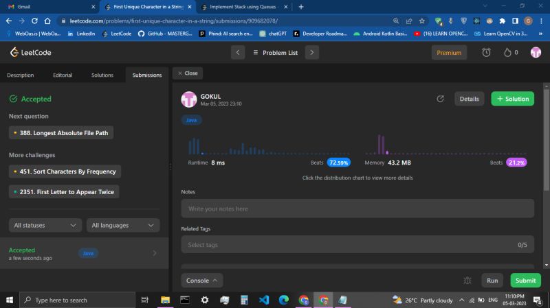 Gokul S on LinkedIn: #100daysofcodingchallenge #leetcode Gokul S on LinkedIn: #100daysofcodingchallenge #leetcode