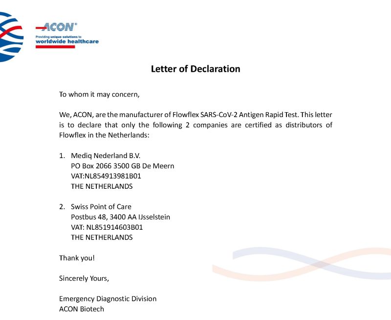 #flowflex #covid #sars #holland | ACON Biotech #flowflex #covid #sars #holland | ACON Biotech