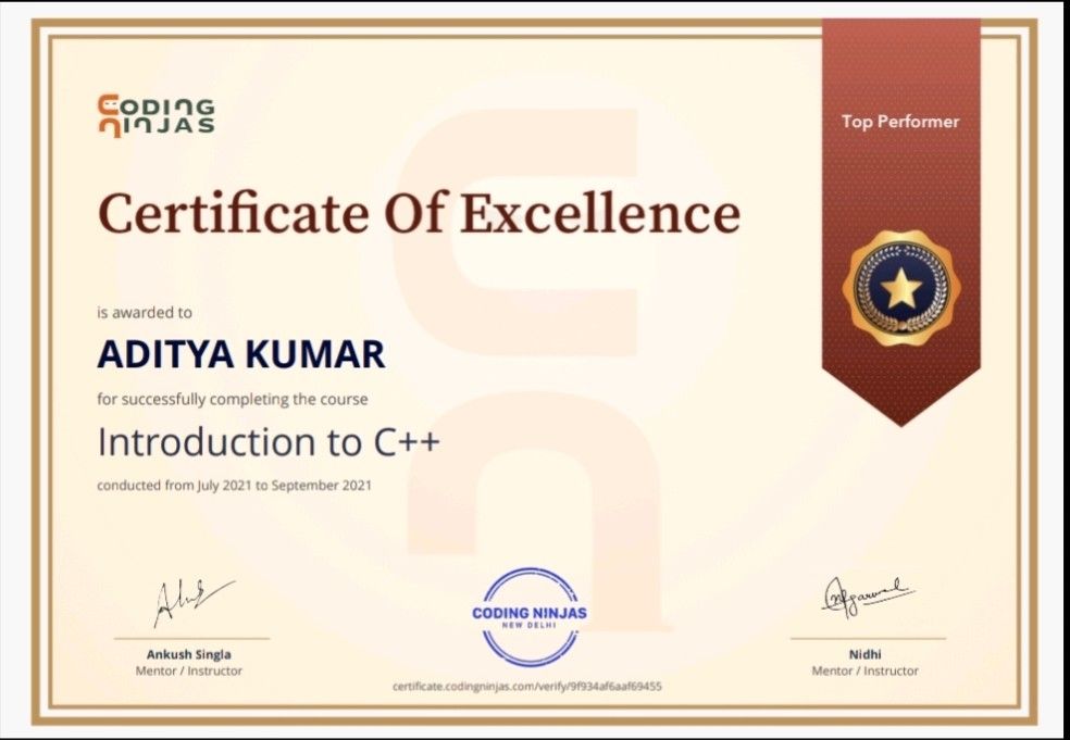 Aditya Kumar on LinkedIn: #coding #programming #codingninjas Aditya Kumar on LinkedIn: #coding #programming #codingninjas