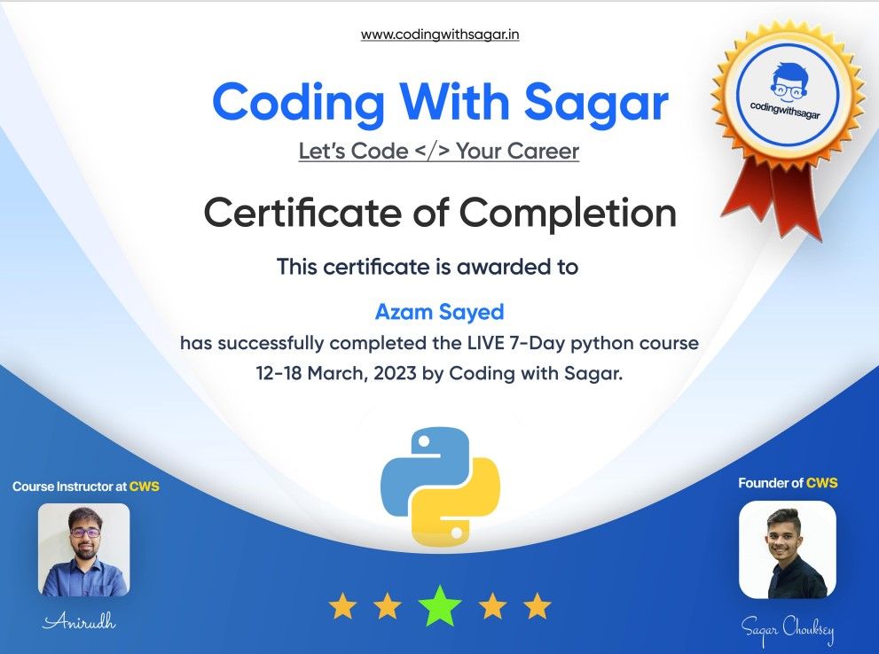 #python #pythoncourse #pythoncoding #python3 | Azam Sayed #python #pythoncourse #pythoncoding #python3 | Azam Sayed