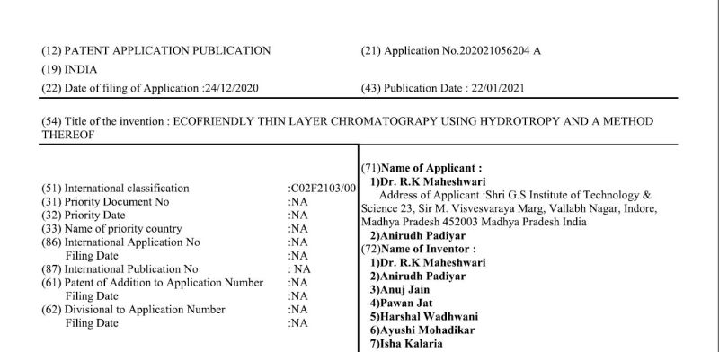 Anirudh Padiyar on LinkedIn: # Third Indian Patent publication Anirudh Padiyar on LinkedIn: # Third Indian Patent publication