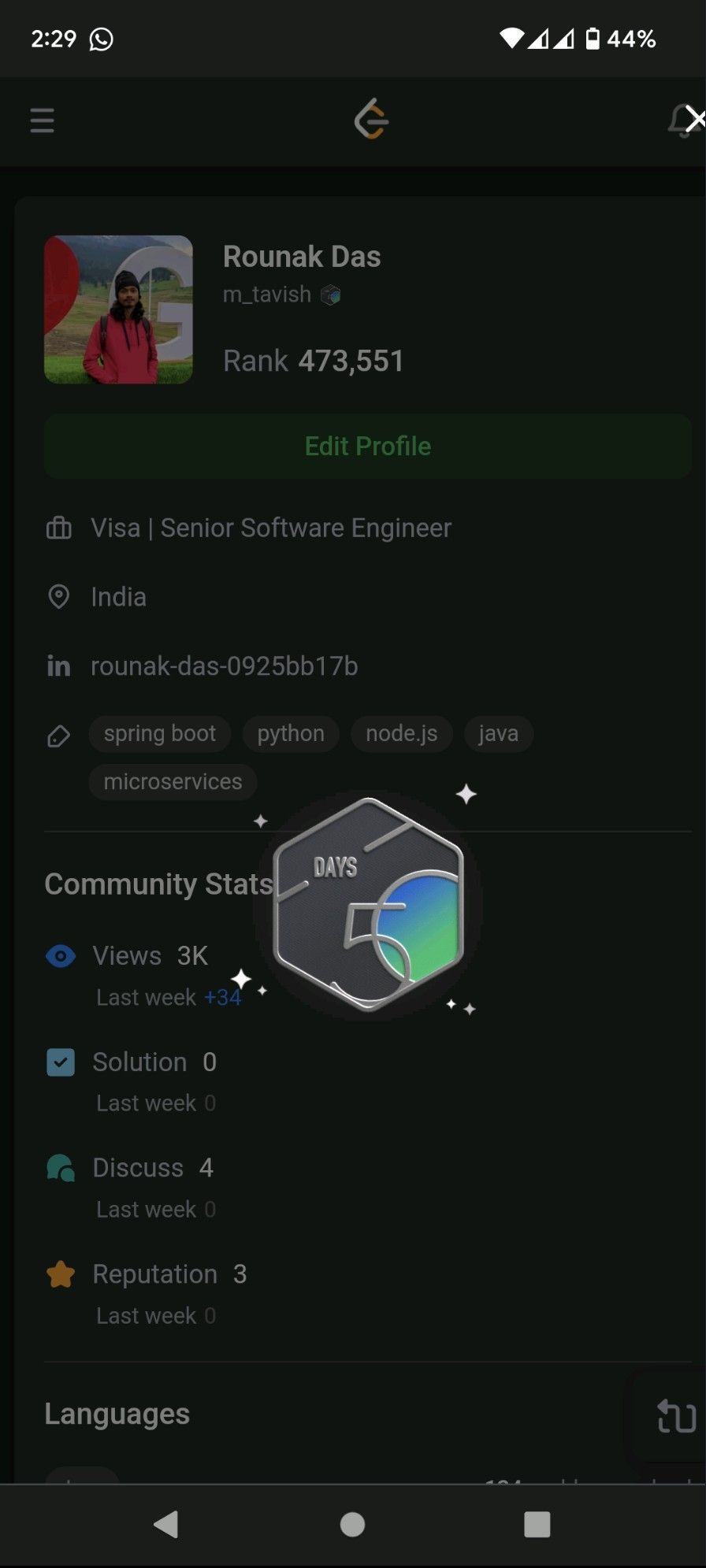 Rounak Das on LinkedIn: #leetcode #dsa Rounak Das on LinkedIn: #leetcode #dsa