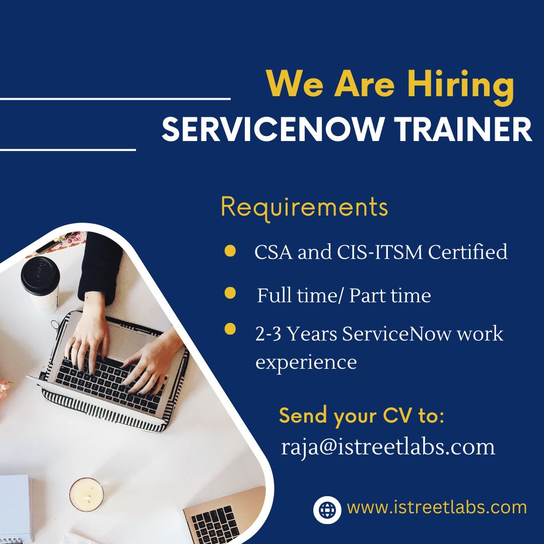 Prem Reddy Kandula on LinkedIn: #servicenow #hiring Prem Reddy Kandula on LinkedIn: #servicenow #hiring