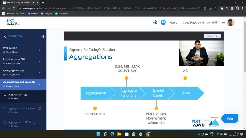 Vamshi krishna Dongari on LinkedIn: #ccbp #nxtwave #sqlite #databases # ... Vamshi krishna Dongari on LinkedIn: #ccbp #nxtwave #sqlite #databases # ...