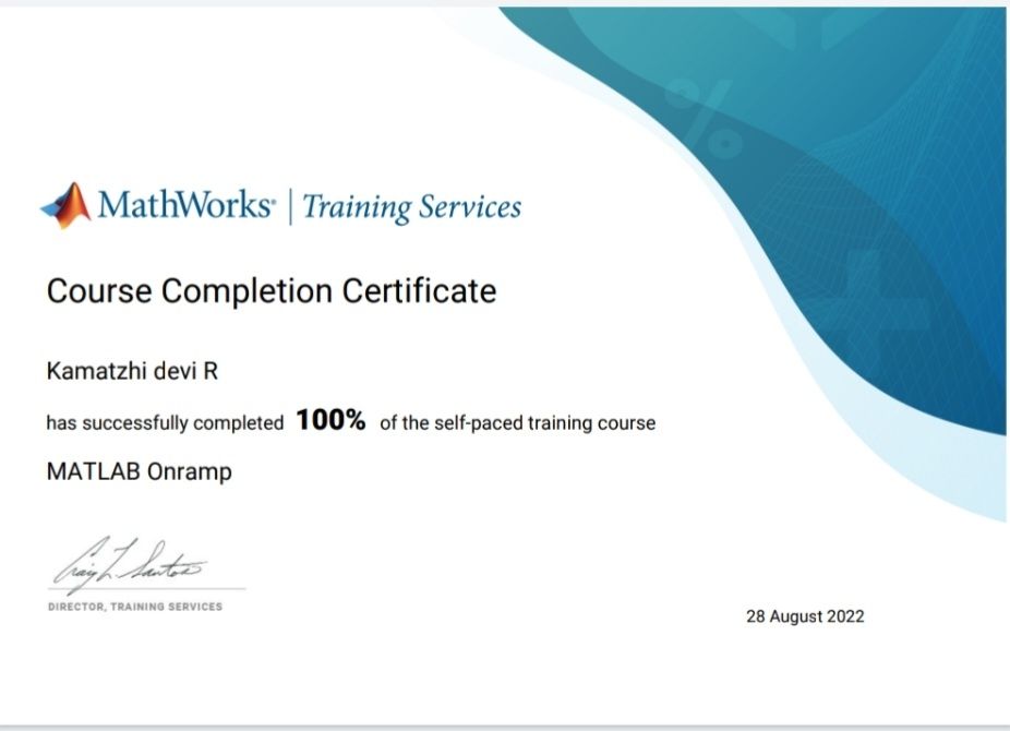 Kamatzhi Devi R on LinkedIn: Learnt some basics on MATLAB Kamatzhi Devi R on LinkedIn: Learnt some basics on MATLAB
