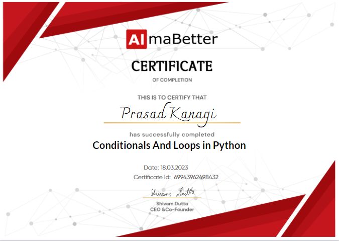 Prasad Kanagi on LinkedIn: #python #pythonprogramming #almabetter Prasad Kanagi on LinkedIn: #python #pythonprogramming #almabetter