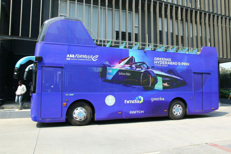 Hyderabad Launches Electric Double Decker Buses Ahead of Maiden Formula ... Hyderabad Launches Electric Double Decker Buses Ahead of Maiden Formula ...