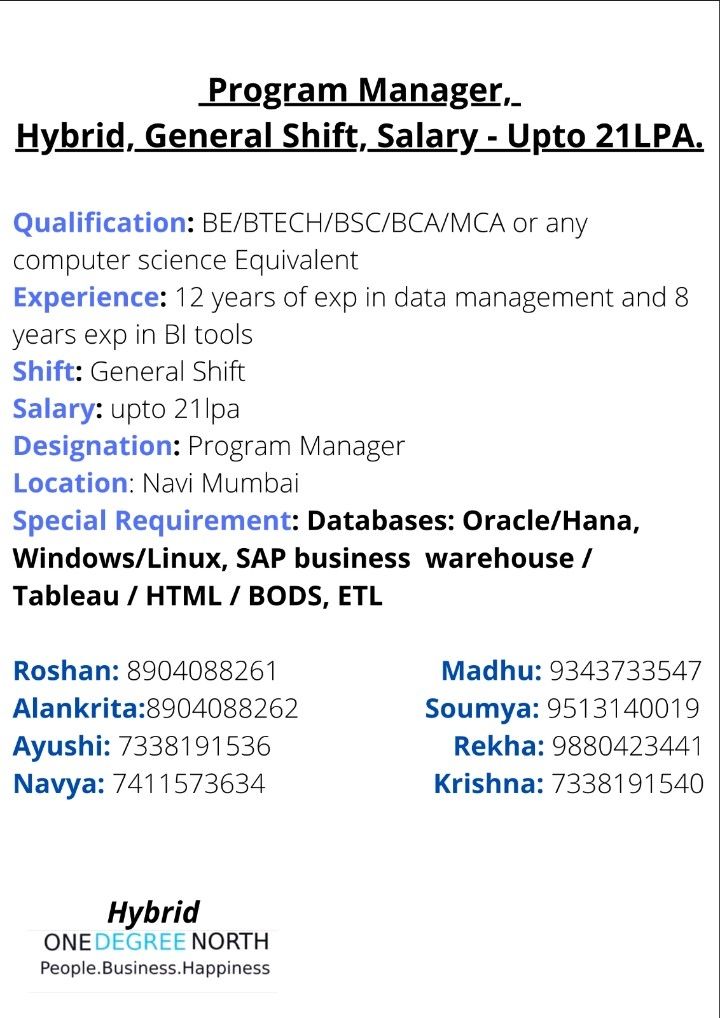 Roshan Srivastav on LinkedIn: #programmanager #oracle #hana #windows # ... Roshan Srivastav on LinkedIn: #programmanager #oracle #hana #windows # ...