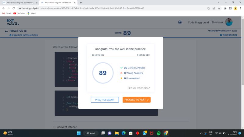 Shashank Kotturi on LinkedIn: #ccbp #thankyou #javascript Shashank Kotturi on LinkedIn: #ccbp #thankyou #javascript