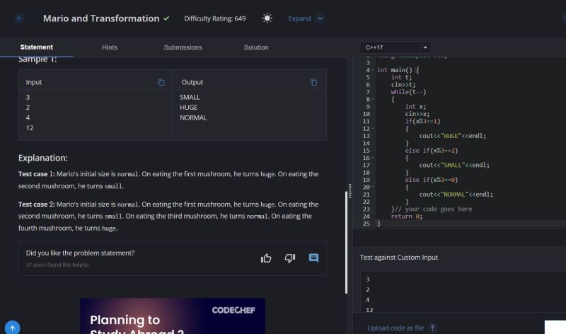 Samriti Raj on LinkedIn: #100daysofcode #codechef Samriti Raj on LinkedIn: #100daysofcode #codechef