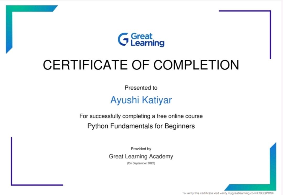 Ayushi Katiyar on LinkedIn: #pythonprogramming Ayushi Katiyar on LinkedIn: #pythonprogramming