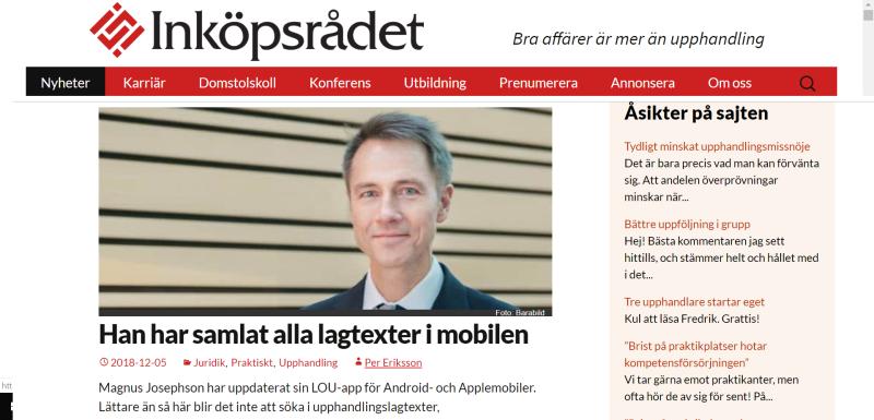 Magnus Josephson on LinkedIn: Hej! Nyhet: Nu är min nya LOU-app klar ... Magnus Josephson on LinkedIn: Hej! Nyhet: Nu är min nya LOU-app klar ...