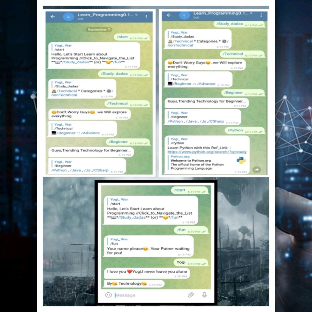 #pythonprogramming #chatbot #sjyogi #sjyogi73 #freelancer #telegram ... #pythonprogramming #chatbot #sjyogi #sjyogi73 #freelancer #telegram ...