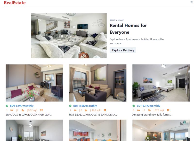 Frontend website development using nextJs. It is realEstate website to ... Frontend website development using nextJs. It is realEstate website to ...