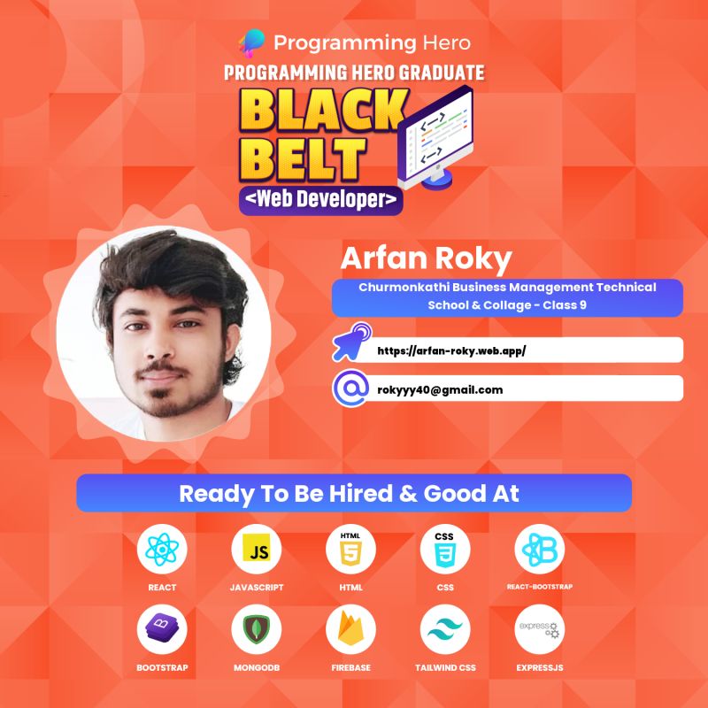 Arfan Roky on LinkedIn: #programinghero #opentowork #internship # ... Arfan Roky on LinkedIn: #programinghero #opentowork #internship # ...