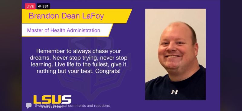 Brandon LaFoy MHA,BSN,RN on LinkedIn: Officially graduated from LSUS ... Brandon LaFoy MHA,BSN,RN on LinkedIn: Officially graduated from LSUS ...