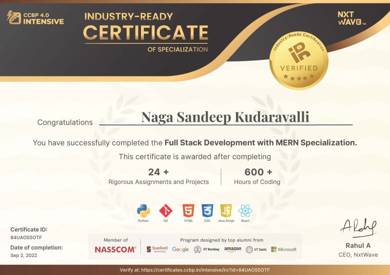 Naga Sandeep Kudaravalli on LinkedIn: #html5 #css3 #javascript #reactjs ... Naga Sandeep Kudaravalli on LinkedIn: #html5 #css3 #javascript #reactjs ...