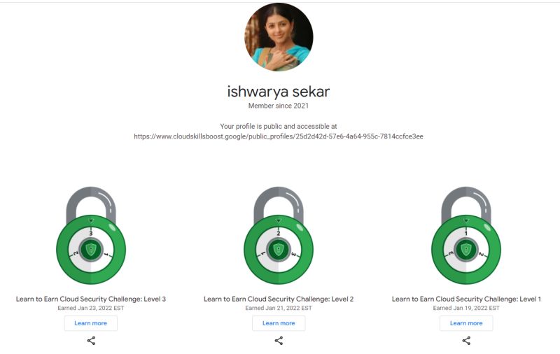 Ishwarya Sekar on LinkedIn: #google #googlecloudplatform #qwiklabs # ... Ishwarya Sekar on LinkedIn: #google #googlecloudplatform #qwiklabs # ...