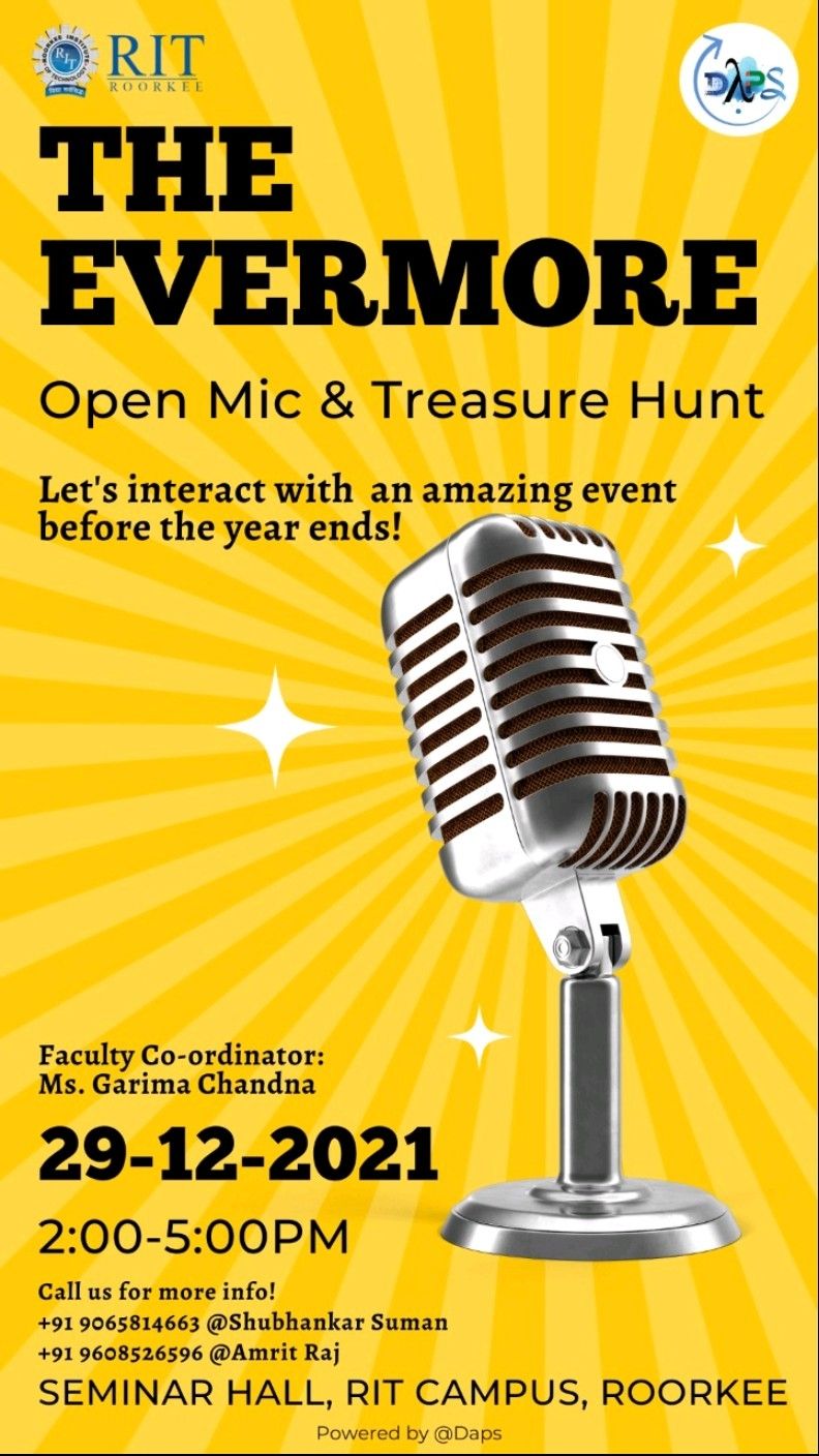 Amrit Raj on LinkedIn: #openmic #treasurehunt Amrit Raj on LinkedIn: #openmic #treasurehunt