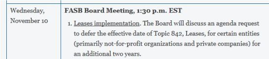 Chad Dupic, CPA on LinkedIn: Hmm... FASB might delay ASC 842 adoption ... Chad Dupic, CPA on LinkedIn: Hmm... FASB might delay ASC 842 adoption ...