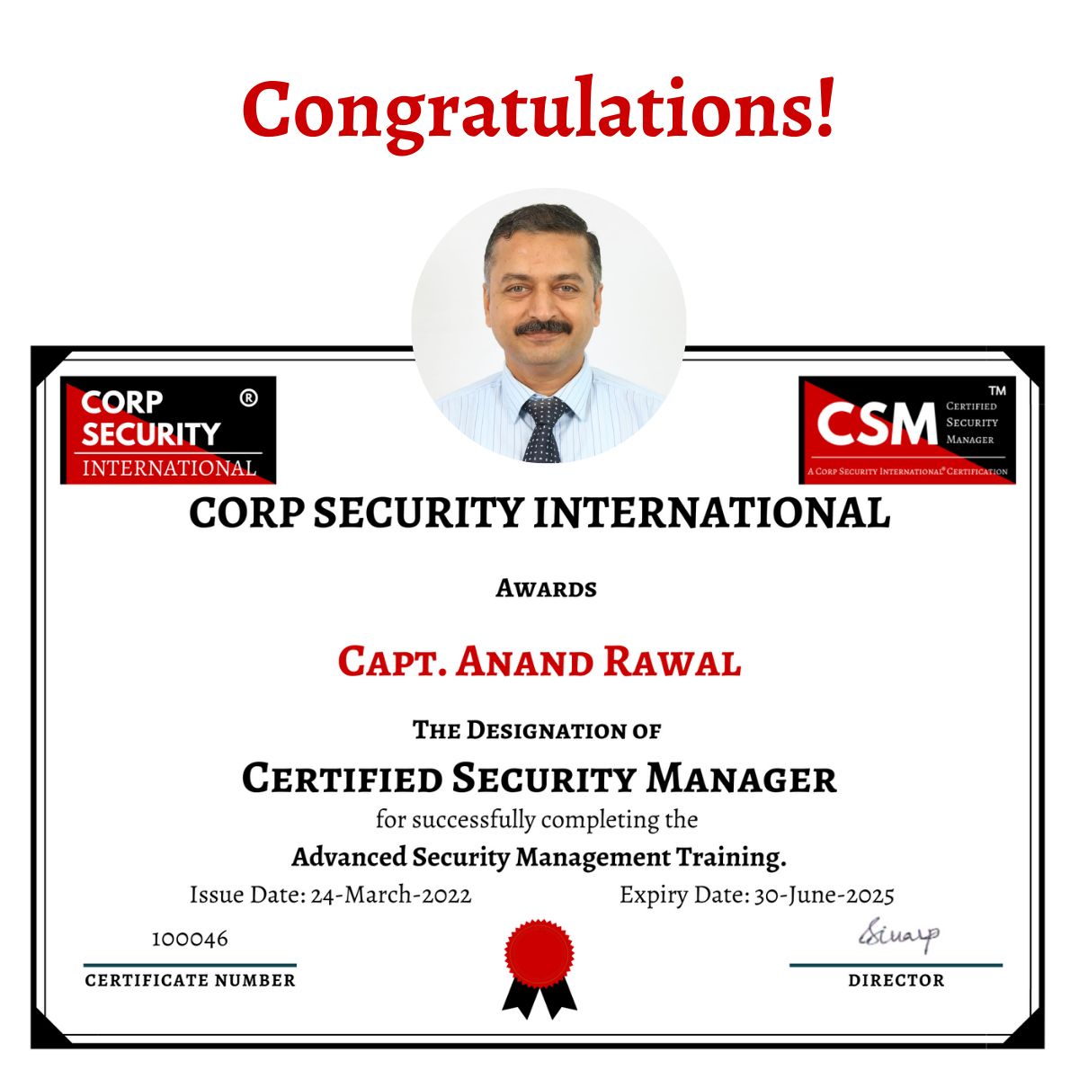 Many Congratulations! Anand Rawal | Siva RP CSD®, CSM®, CSS®, CSI ... Many Congratulations! Anand Rawal | Siva RP CSD®, CSM®, CSS®, CSI ...