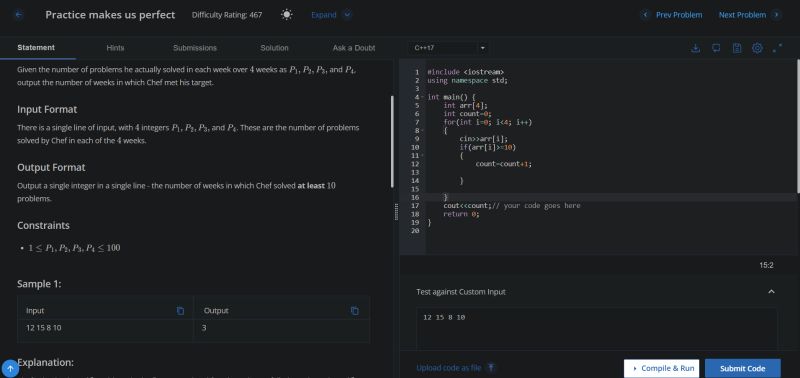 Samriti Raj on LinkedIn: #100daysofcode #codechef #hackerrank # ... Samriti Raj on LinkedIn: #100daysofcode #codechef #hackerrank # ...