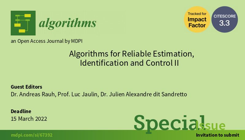 📕Call for Reading: | Algorithms MDPI 📕Call for Reading: | Algorithms MDPI
