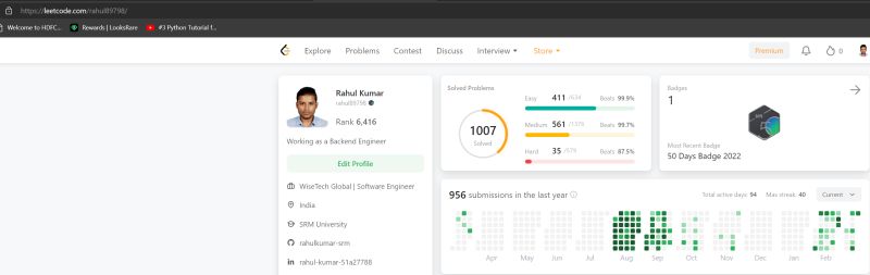 Rahul Kumar on LinkedIn: #leetcode #dsa #coding #challenge Rahul Kumar on LinkedIn: #leetcode #dsa #coding #challenge