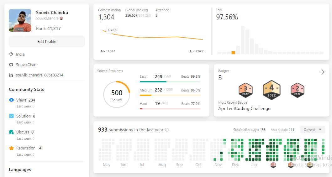 Souvik Chandra on LinkedIn: #problemsolving #consistency #leetcode #dsa ... Souvik Chandra on LinkedIn: #problemsolving #consistency #leetcode #dsa ...