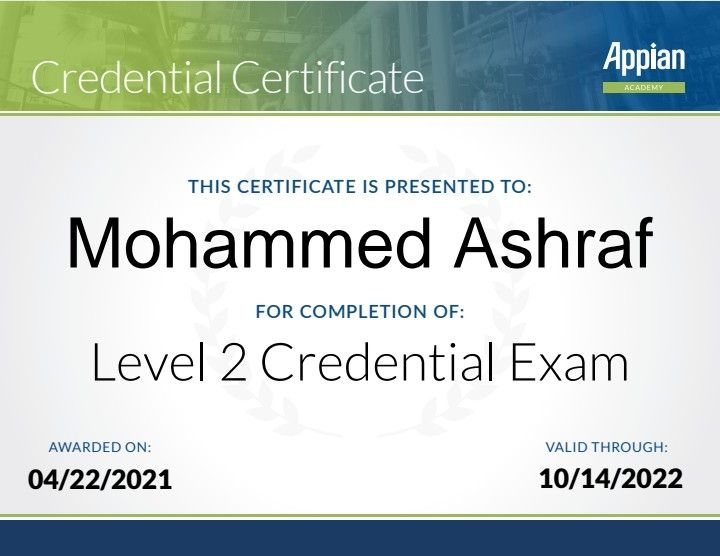 Mohammed Ashraf on LinkedIn: #appian #appiandeveloper #lowcode #learning Mohammed Ashraf on LinkedIn: #appian #appiandeveloper #lowcode #learning