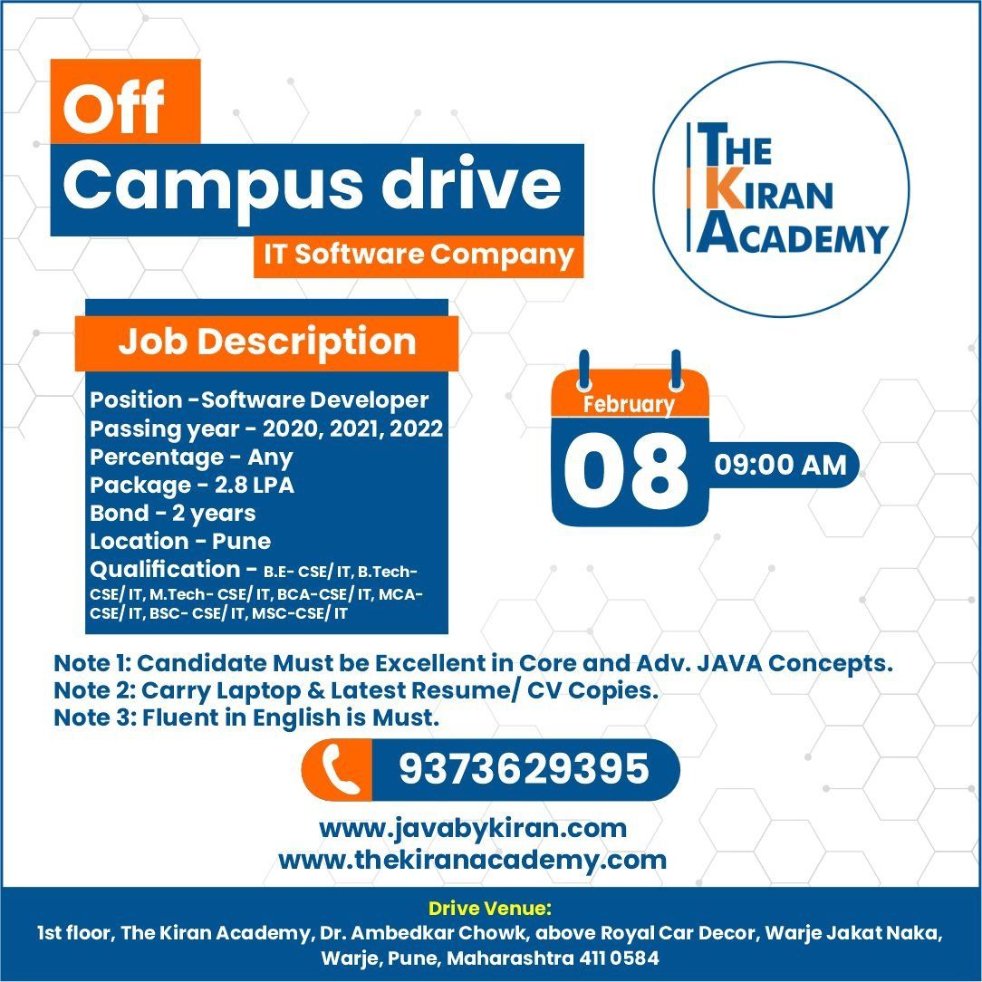 Sakshi Undare on LinkedIn: #javadeveloper #hiringimmediately #hiring # ... Sakshi Undare on LinkedIn: #javadeveloper #hiringimmediately #hiring # ...
