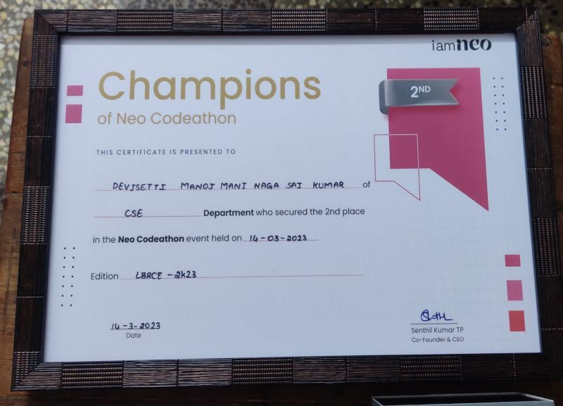 Manoj Mani Naga Sai Kumar Devisetti on LinkedIn: #coding # ... Manoj Mani Naga Sai Kumar Devisetti on LinkedIn: #coding # ...