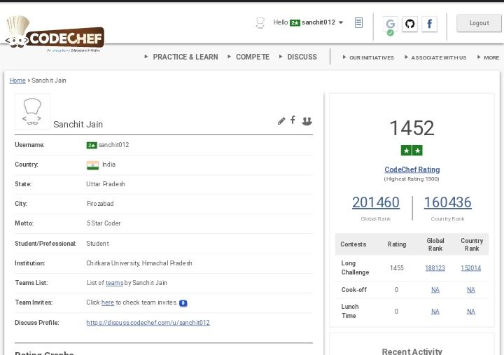Sanchit Jain on LinkedIn: #codechef #junelongchallenge2021 #codechef # ... Sanchit Jain on LinkedIn: #codechef #junelongchallenge2021 #codechef # ...
