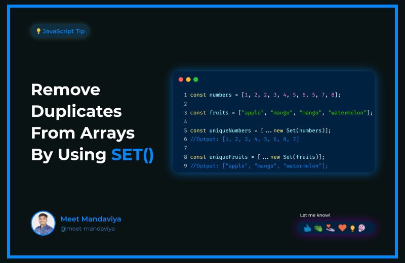 Meet Mandaviya on LinkedIn: #javascript #references #nodejs #reactjs # ... Meet Mandaviya on LinkedIn: #javascript #references #nodejs #reactjs # ...