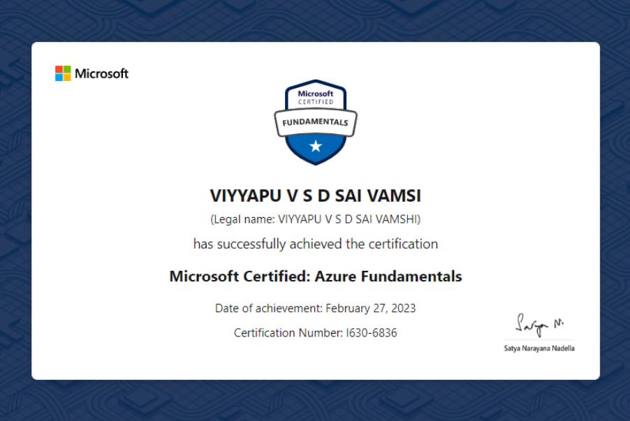 VIYYAPU V S D SAI VAMSI posted on LinkedIn VIYYAPU V S D SAI VAMSI posted on LinkedIn