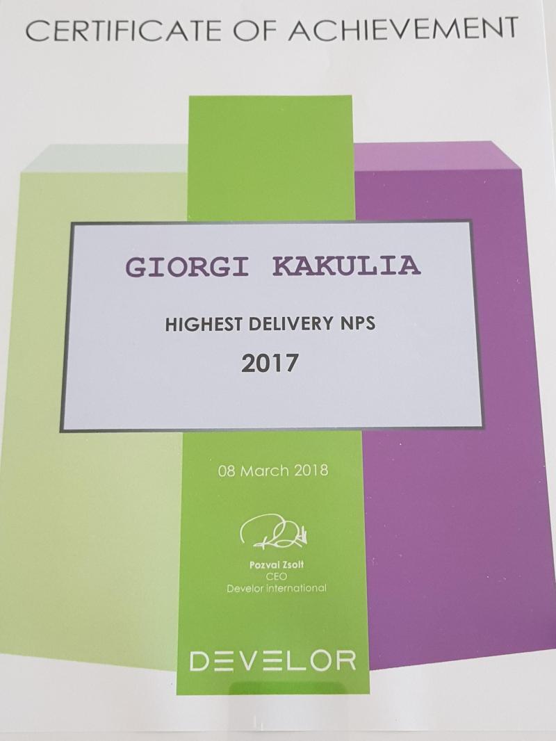 Giorgi Kakulia on LinkedIn: Got awarded with the certificate for ... Giorgi Kakulia on LinkedIn: Got awarded with the certificate for ...