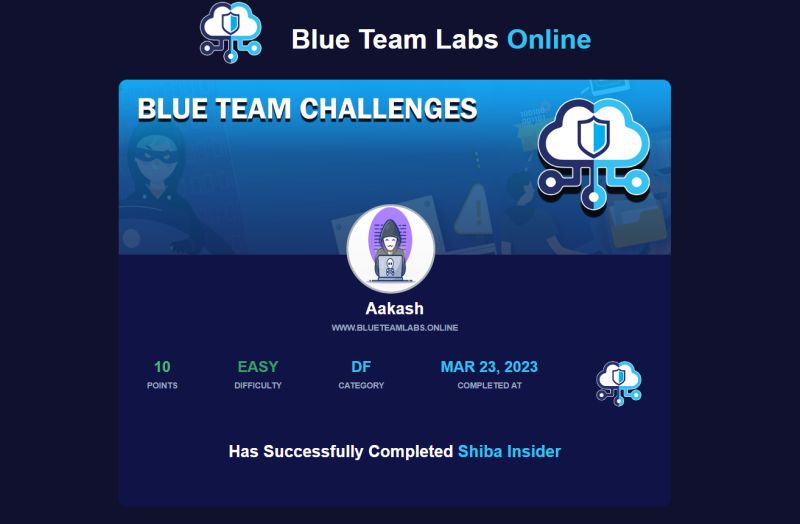 Aakash Shukla on LinkedIn: #btlo #blueteam #infosec #cybersecurity # ... Aakash Shukla on LinkedIn: #btlo #blueteam #infosec #cybersecurity # ...