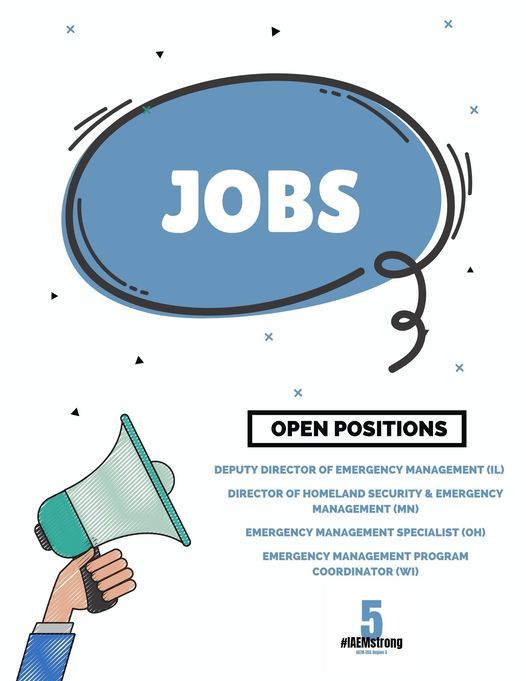Here is the latest IAEM-USA Region 5 jobs report! JOB: DEPUTY DIRECTOR ... Here is the latest IAEM-USA Region 5 jobs report! JOB: DEPUTY DIRECTOR ...