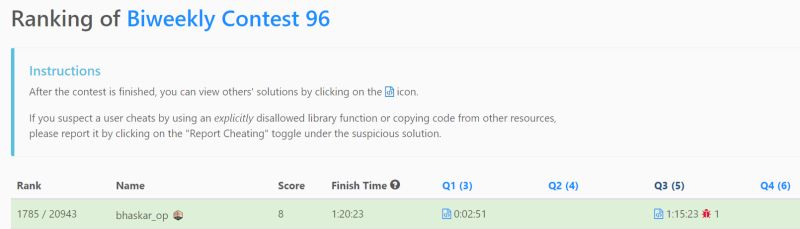 #leetcode #dsa #contest #codeforces | Bhaskar Nandy #leetcode #dsa #contest #codeforces | Bhaskar Nandy